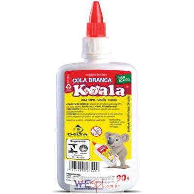 Wespi Atacado : COLA ESCOLAR KOALA 90G - UN PCT.C/06 - DELTA